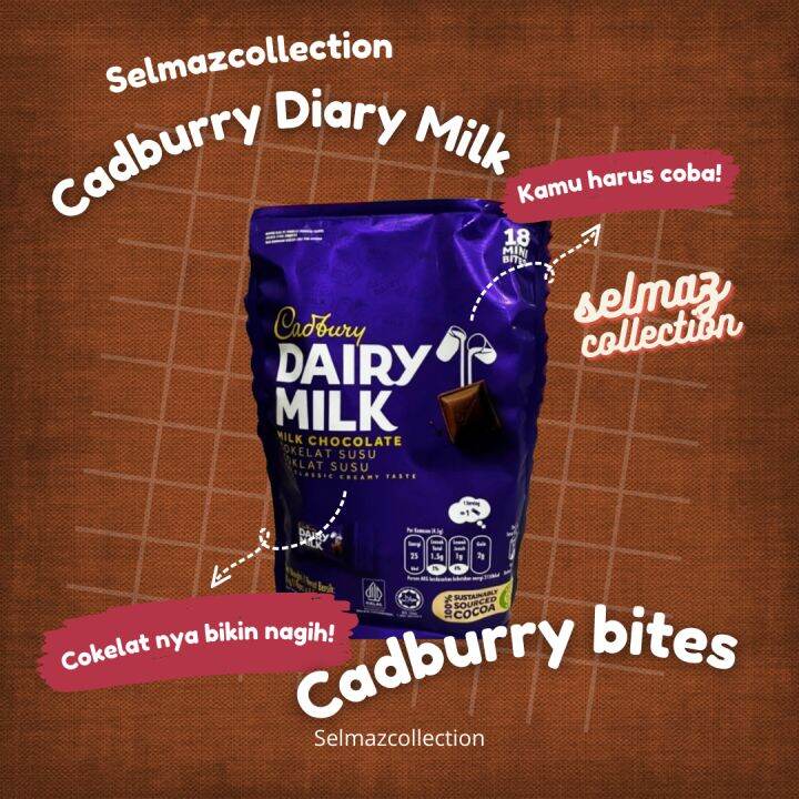Cadburry Dairy Milk Bites Milk Chocolate 81gr Cadbury Dairy Milk Mini ...