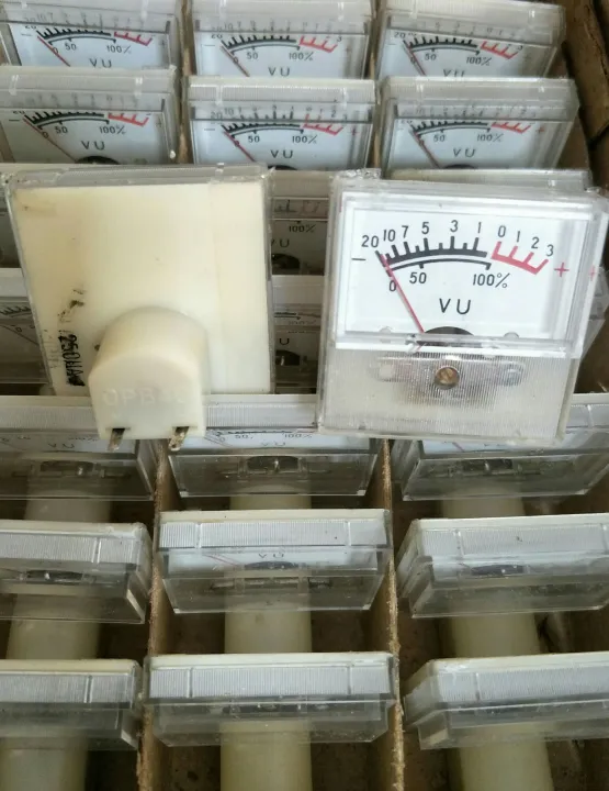 (3ชิ้น) VU Meter Volume Unit วียูมิเตอร์ ขนาด 4x4cm. สินค้าใหม่ในไทย ...