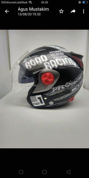 HELM TAKIRA DABBLE VISOR ROOD RTQ | Lazada Indonesia