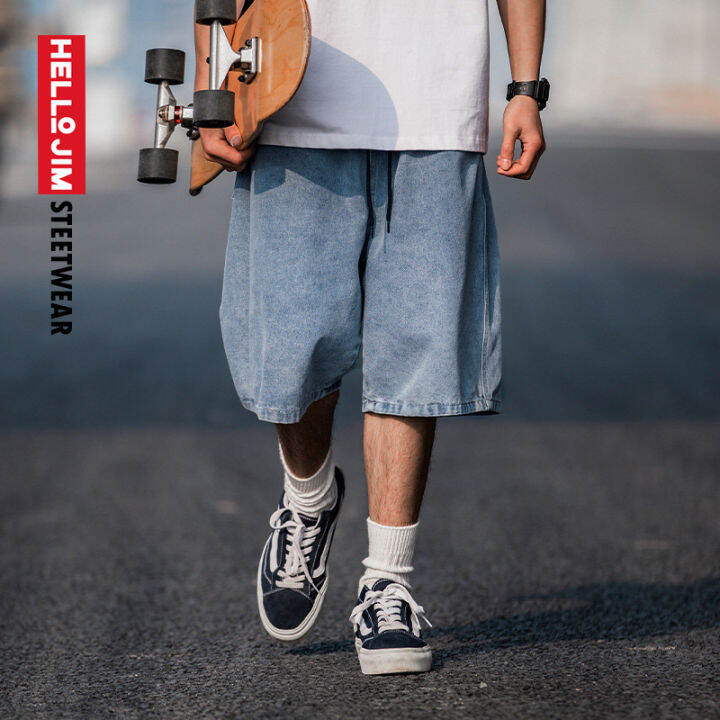 HELLO JIM กางเกงขาสั้นสำหรับผู้ชาย,กางเกงสั้นผ้าเดนิม2023กางเกงขาสั้น ...