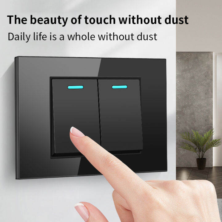 Vollia 15amp outlet socket for wall Black 1 2 3 4 Gang 1 2 Way wall ...