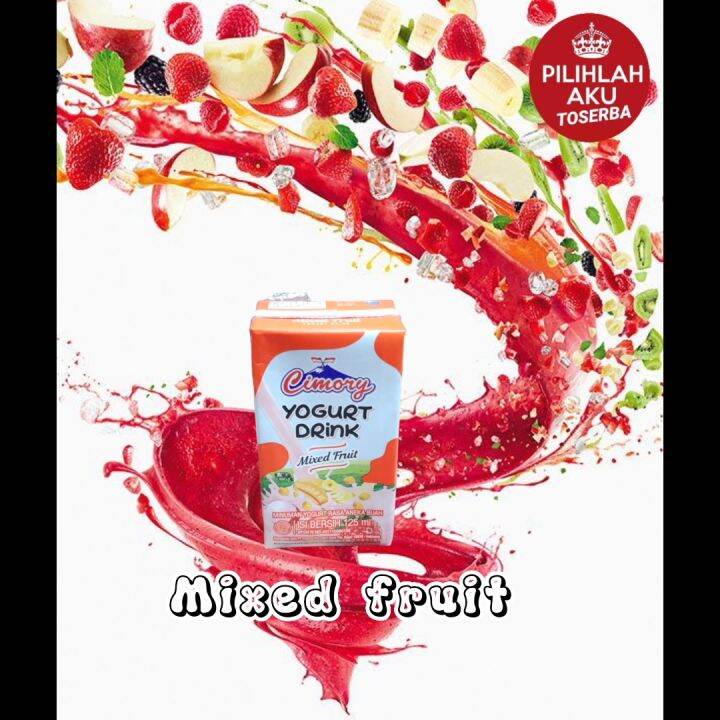 CIMORY YOGURT Drink MIXED FRUIT MINI 125 ml - ( HARGA 12 pcs ) | Lazada ...