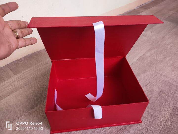 13X10X5 INCHES ONHAND FLIP BOX 25PSC WITH WHITE RIBBON.. | Lazada PH