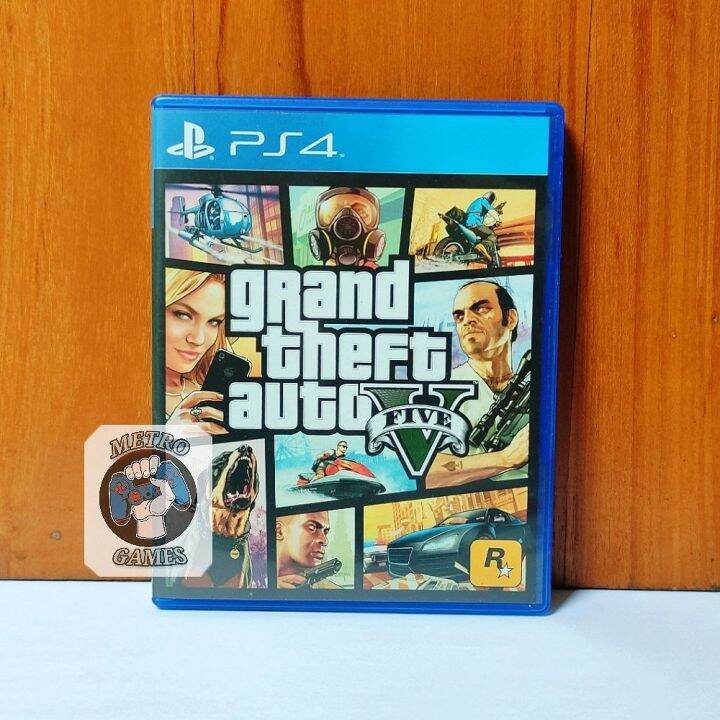 Kaset GTA V PS4 GTA 5 PS4 ⭐⭐⭐⭐⭐ Grand Theft Auto GTAV GTA5 Playstation PS 4 5 CD BD Game ...