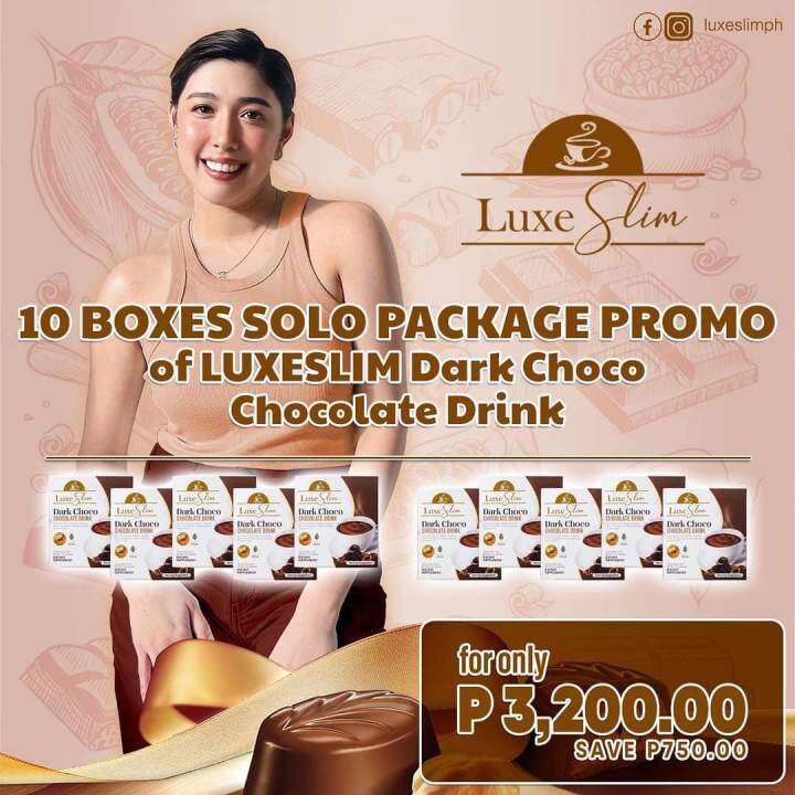 LUXE SLIM Reseller's Package Dark Choco Chocolate Drink | Lazada PH