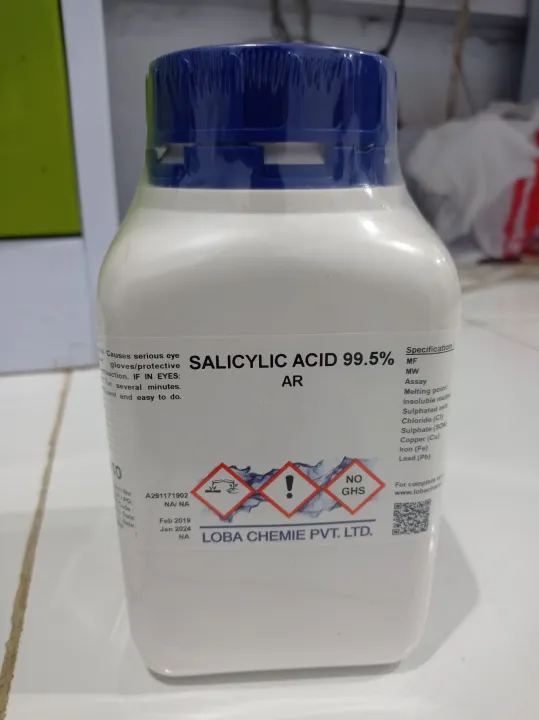 Salicylic Acid 99.5% / Asam Salisilat AR Loba Chemie 500G | Lazada ...