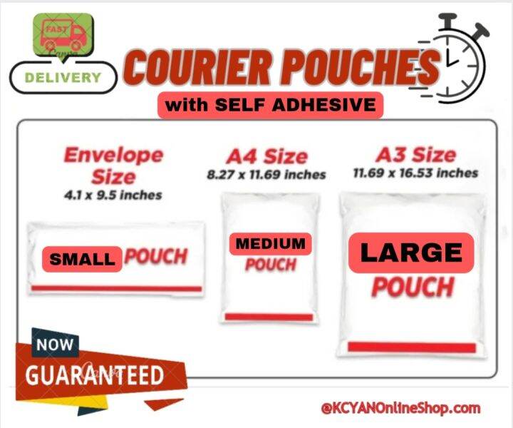 JNT / J&T COURIER POUCH WITH SELF ADHESIVE WHITE POUCH | Lazada PH