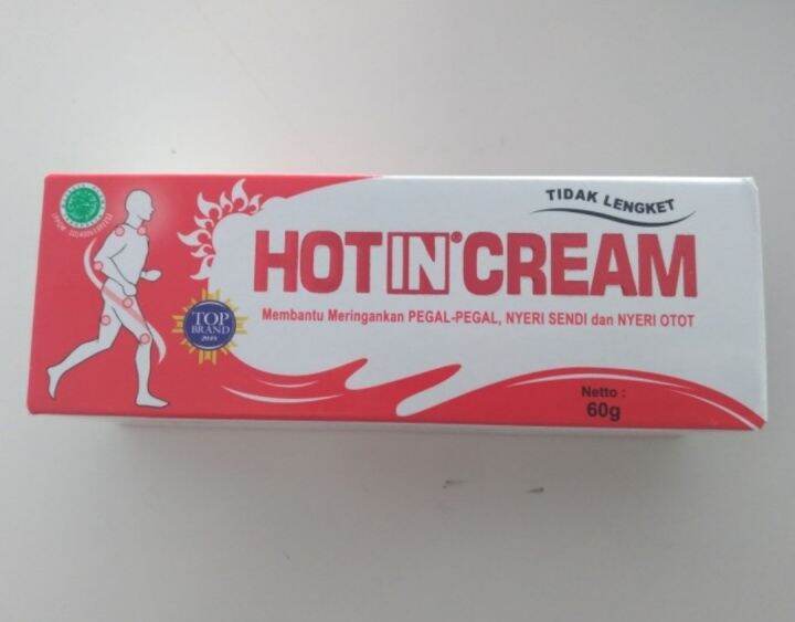 Hot in cream hotincream original / putih krim tube 60gr kecil meredakan ...