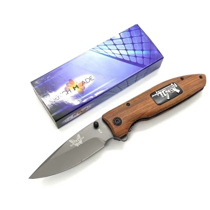 มีดพับ BENCHMADE F70 ด้ามไม้ มีดพับเดินป่า มีดพก มีดสวย | Lazada.co.th