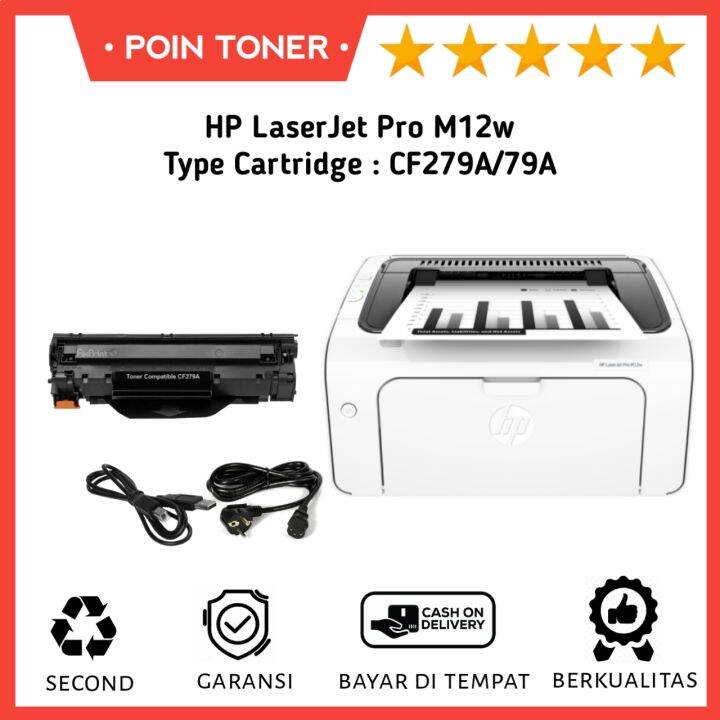 Printer HP LaserJet Pro M12w | Lazada Indonesia