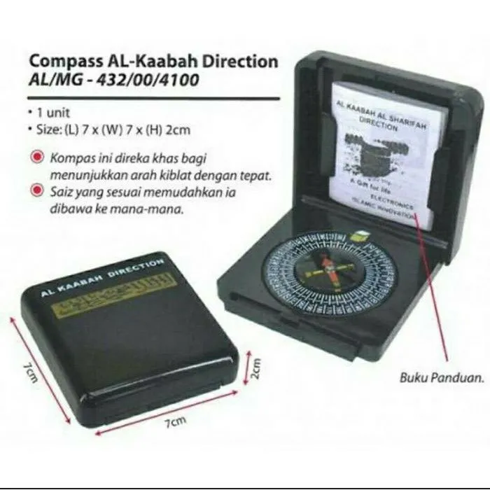 Kompas Kiblat Penunjuk Arah Sholat | Lazada Indonesia