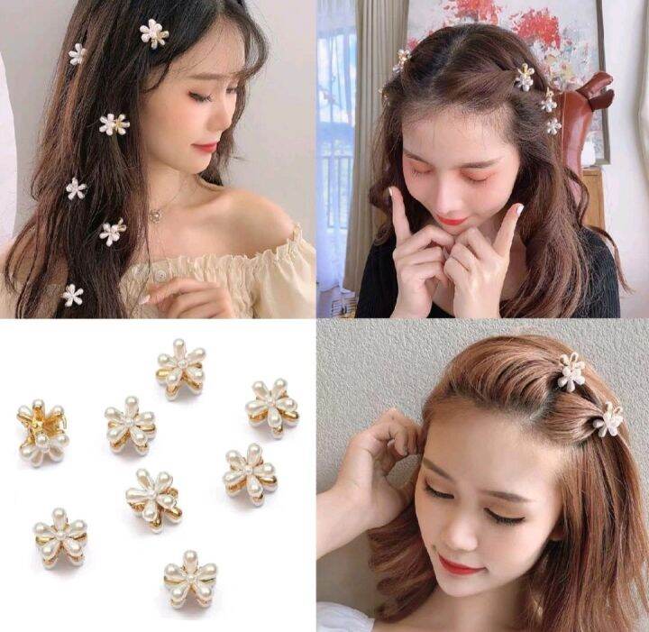 JEPIT BESI FULL MUTIARA BUNGA - JEPIT RAMBUT BESI MUTIARA EMAS KECIL ...