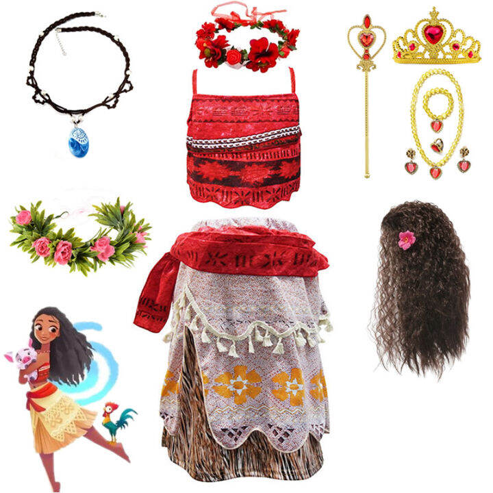 Halloween Children Moana Moana Girls Dress Moana Moana Skirt Clothing ...