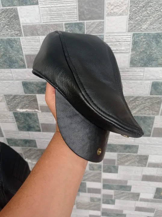 Topi pet kulit asli model pedoras produksi kota garut jawa barat ...