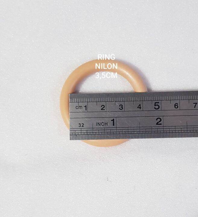 RING NILON DIAMETER 3,5CM BUAT PAKAIAN DLL HARGA PER LUSIN | Lazada ...