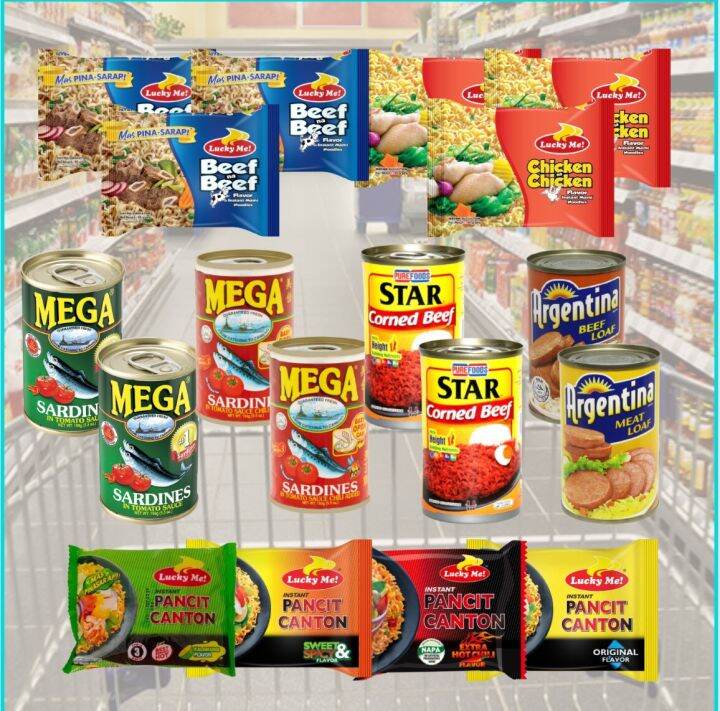 #017 Noodles & Canned Goods Budget Pack | Lazada PH