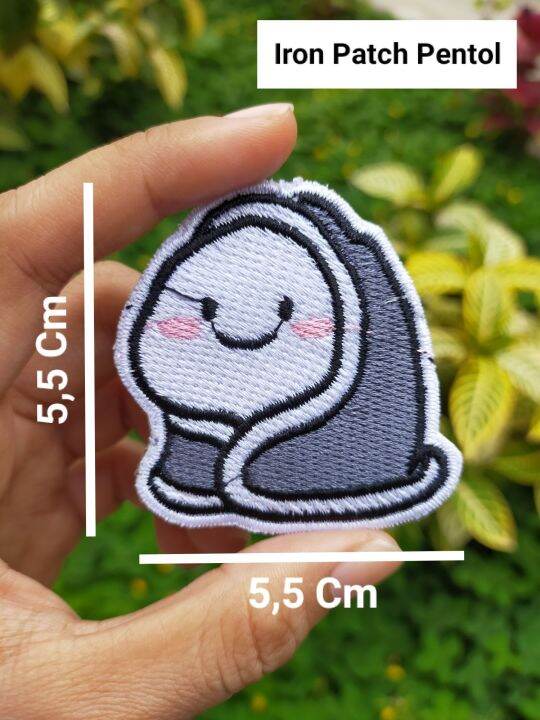 ( Tinggal Setrika ) Iron Patch Bordir Pentol Jumbo Premium Emblem ...