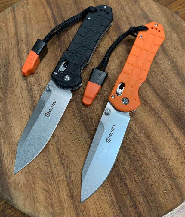 มีดพับ Ganzo G7452P ของแท้100% ใบมีดเหล็ก 440C, ความแข็งเหล็ก 58HRC วัสดุด้าม G10 | Lazada.co.th