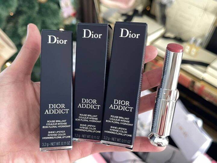 ลิปสติก DIOR Addict - Shine Lipstick - 90% Natural Origin - Refillable ...