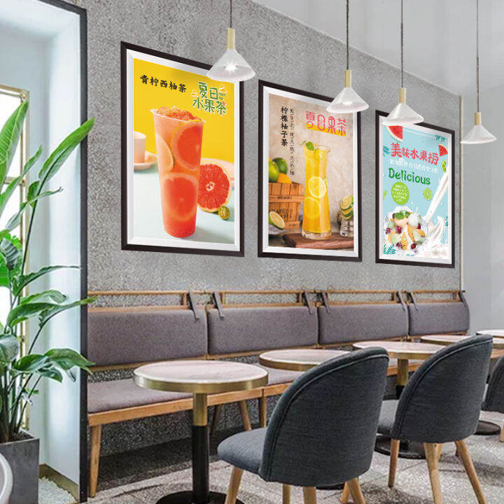 Milk Tea Shop Wall Decoration Cold Drink Stickers Coffee Shop Wall ...