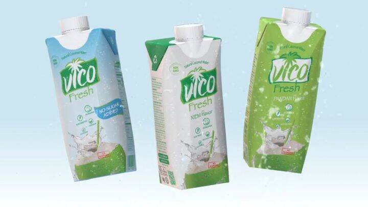 VICO FRESH 100% FRESH ORGANIC COCONUT WATER - 330ML PRISMA PACK ...