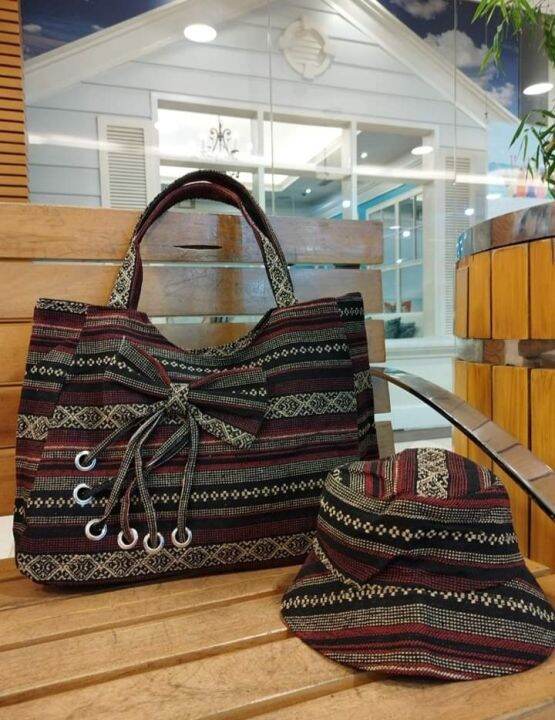BAGUIO IGOROT DESIGN BAGS WITH A BUCKET HAT | Lazada PH