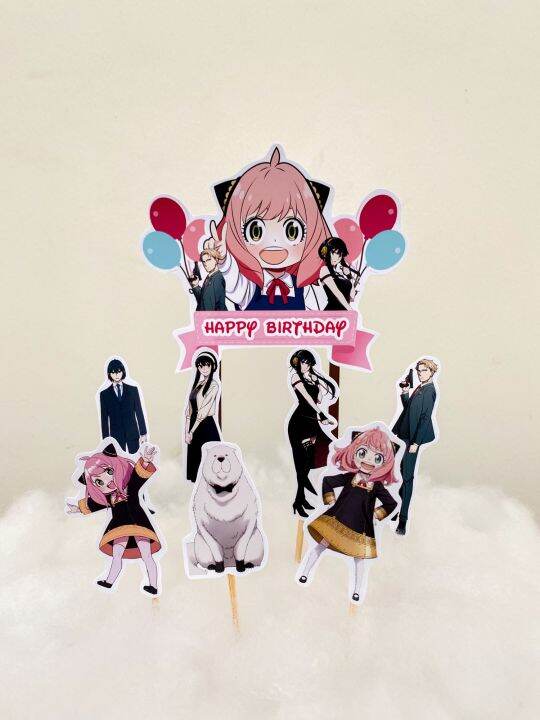 TOPPER ANYA SPY X FAMILY / CAKE TOPPER ANYA ANIME / TOPPER KUE ANYA SPY ...
