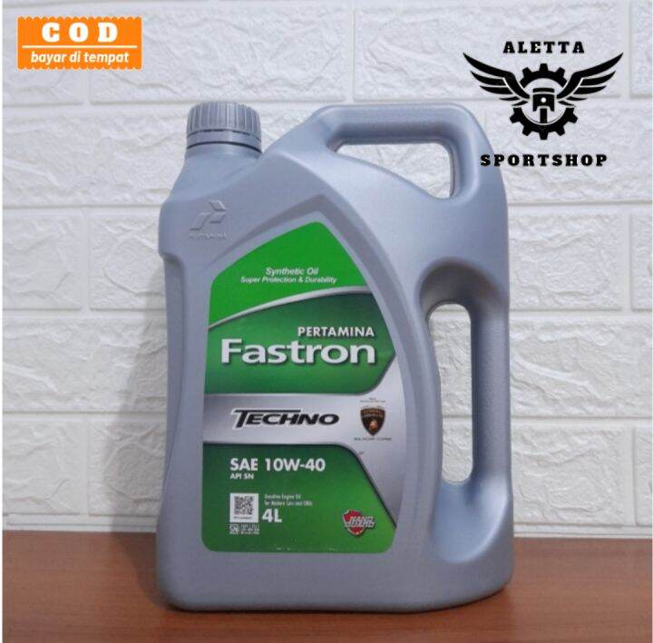 oli pertamina fastron techno 10w-40 galon 4L-api sn synthetic | Lazada ...