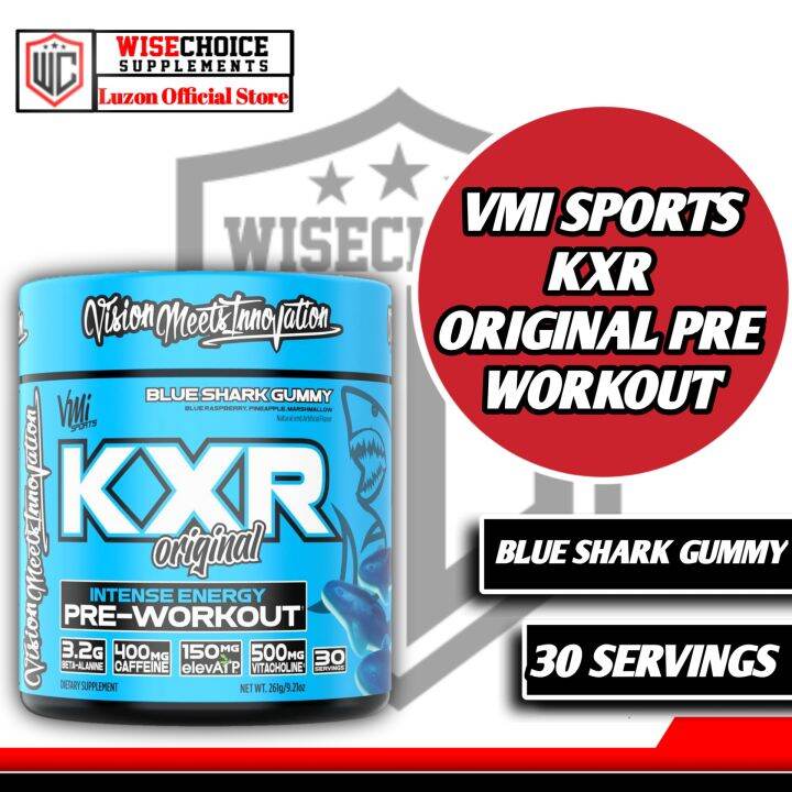 VMI SPORTS KXR ORIGINAL 30 SERVINGS BLUE SHARK GUMMY | Lazada PH