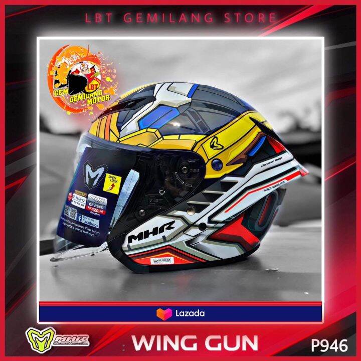 MHR Helmets P946 NV PRO [WING GUN] Gundam 2023 LIMITED EDITION | Lazada