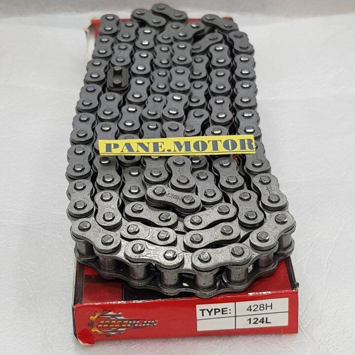 RANTAI RODA RANTAI GEAR 428.H 124.L MEGA PRO NEW MONO VERZA 150 CB150 CB 150 R BEST QUALITY ...