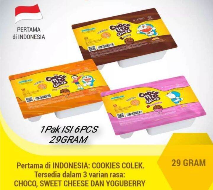 Choco lito Colek Kukis Mini Cokelat Chocolito Biskuit Doraemon Dengan ...