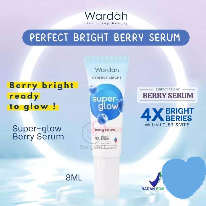WARDAH perfect bright super glow berry serum 8 ml | Lazada Indonesia