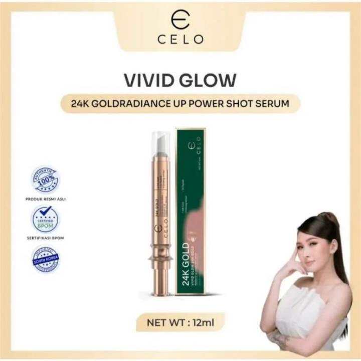 [CELO][READY STOK][ORIGINAL] Celo Vivid Glow 24K Gold Radiance Up Power Shoot Serum | Lazada ...