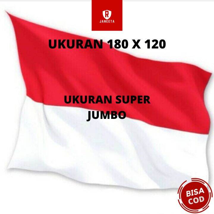 Bendera Merah Putih Ukuran 180 X 120 Super Jumbo | Lazada Indonesia