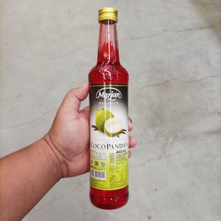 Marjan Boudoin Sirup Rasa Cocopandan Sirup Marjan Kental 460Ml | Lazada ...
