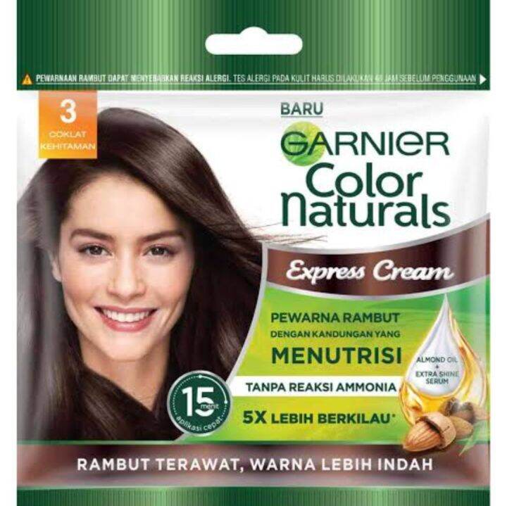 Semir Rambut Garnier Saset COKLAT KEHITAMAN | Lazada Indonesia