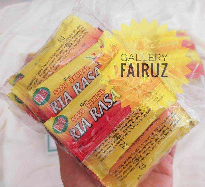 SAOS SAMBAL RIA RASA KEMASAN SACHET 10GR PER PCS 20 PCS PER PACK ...