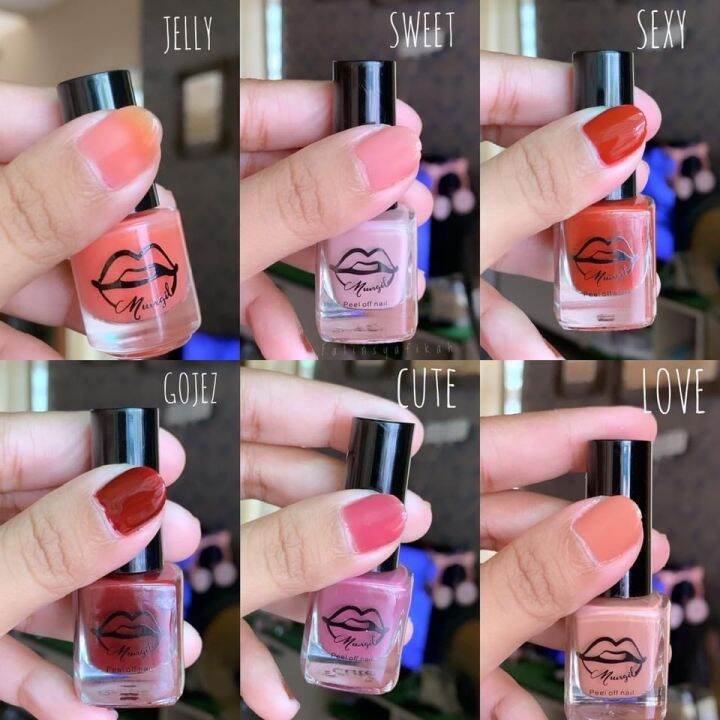 Mungil Peel Off Nail / Mungil Peel Off Jelly Sweet Sexy Gojez Cute Love ...