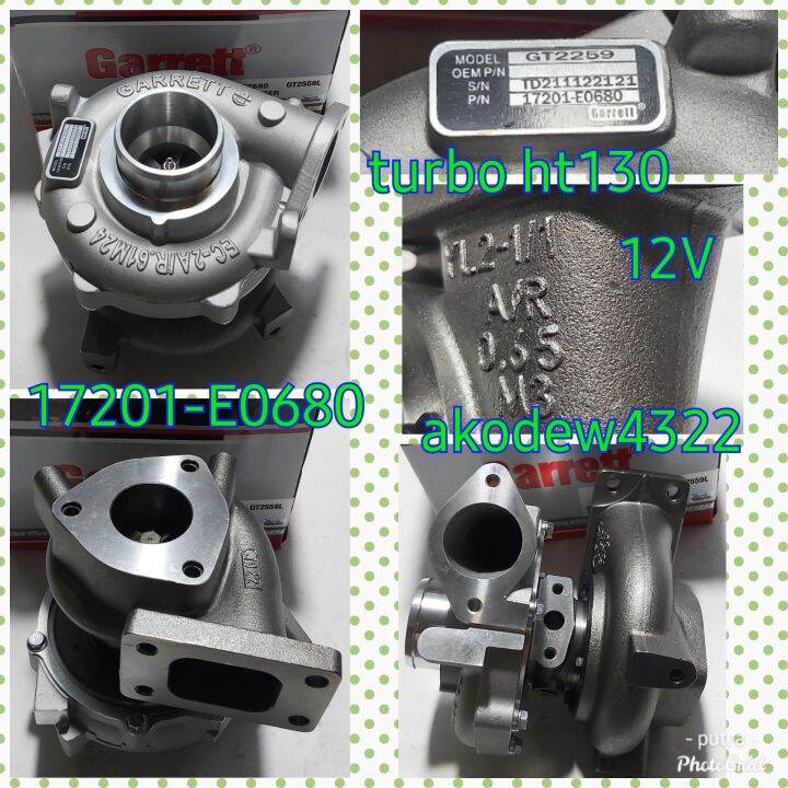 TURBO CHARGER TURBO CAS TURBO ASSY 12 VOLT RINO HT 130 DUTRO GARRETT ...
