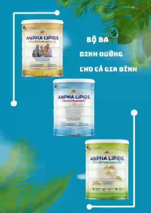 Sữa Non Kháng Thể ANPHA LIPIDS COLOSTRUM GROW IQ Hộp 30 gói | Lazada.vn