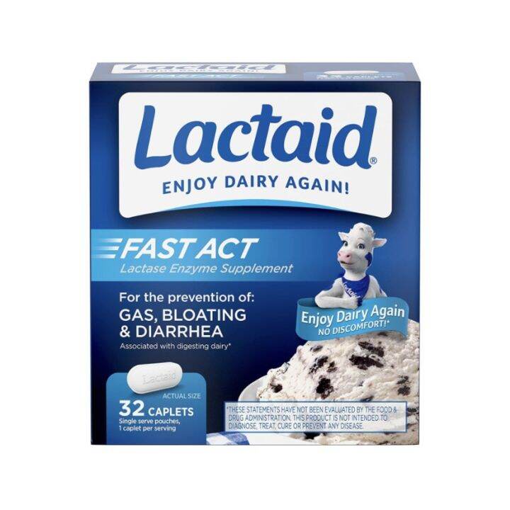 Lactaid Fast Act 32 Count EXP Oct 2025 Lactose Intolerance Relief ...