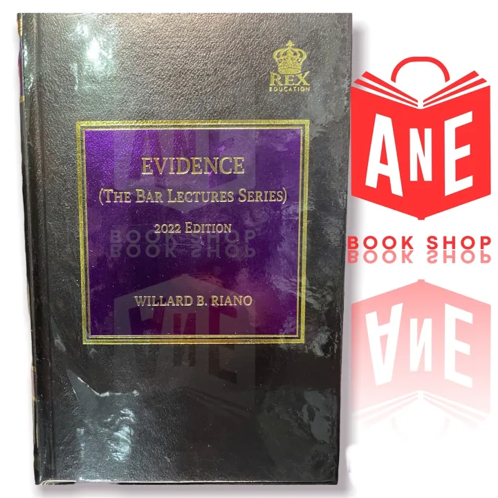 AUTHENTIC Evidence The Bar Lectures Series 2022 Edition by Willard B ...