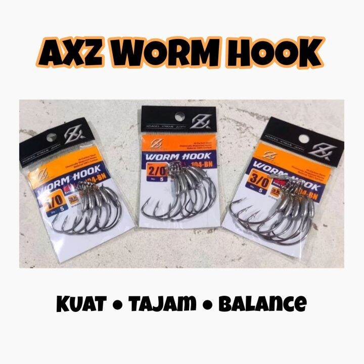 Worm Hook AXZ Kail untuk Casting Gabus Toman isi 5pc | Lazada Indonesia