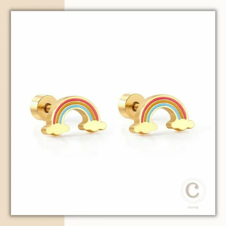 De Roscas Earrings | Classic Rainbow | Lazada PH