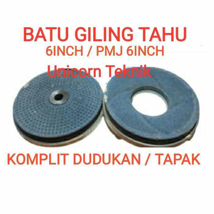 BATU GILING TAHU 6 INCH / PMJ 6INCH KOMPLIT DUDUKAN / TAPAK | Lazada ...