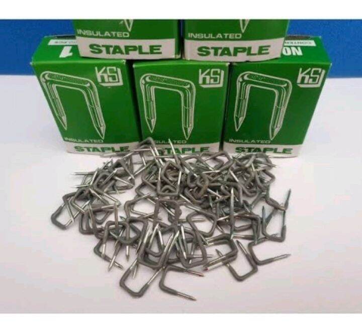 insulated staple wire clamp for wood 1/2 , 3/4 , 1 availaible | Lazada PH