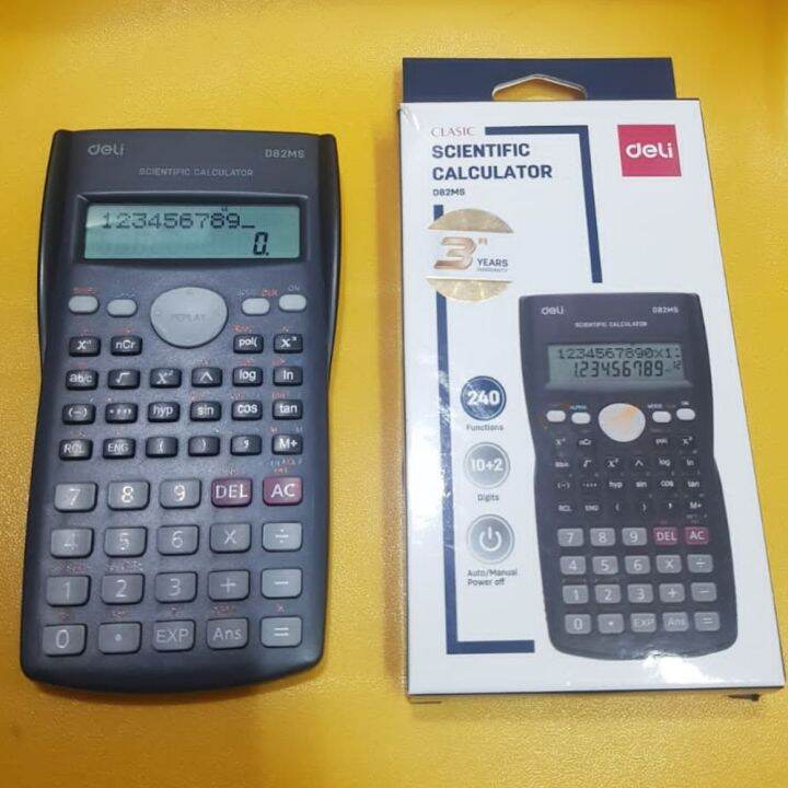 KALKULATOR SCIENTIFIC DELI calculator ilimiah anak sekolah trigonometri ...