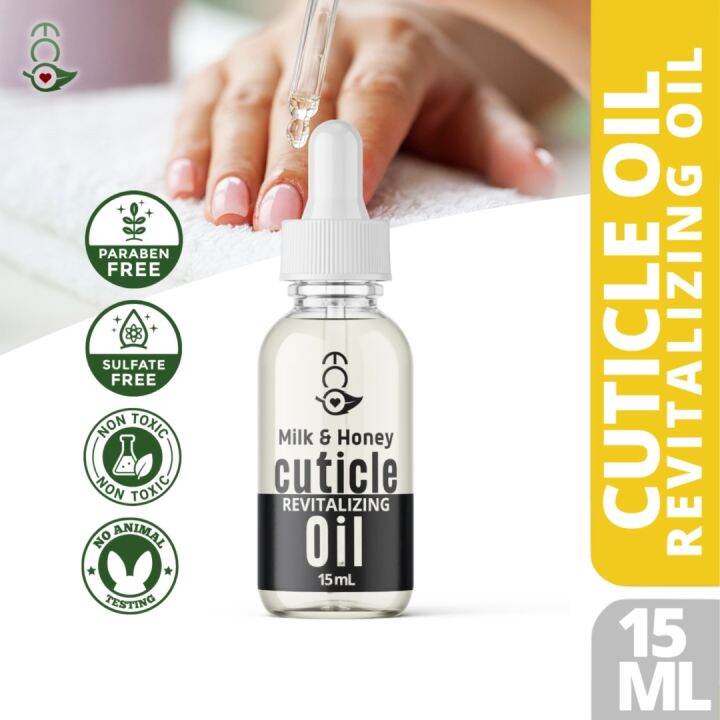 Eco Love MILK & HONEY Cuticle Oil Natural Healthy Manicure Cuticle ...