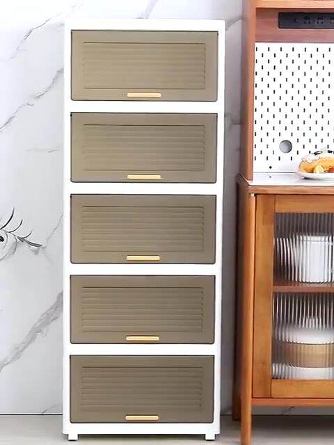 Cabinet Drawer Flip Top Storage Box Plastic Wardrobe For Baby Toy ...